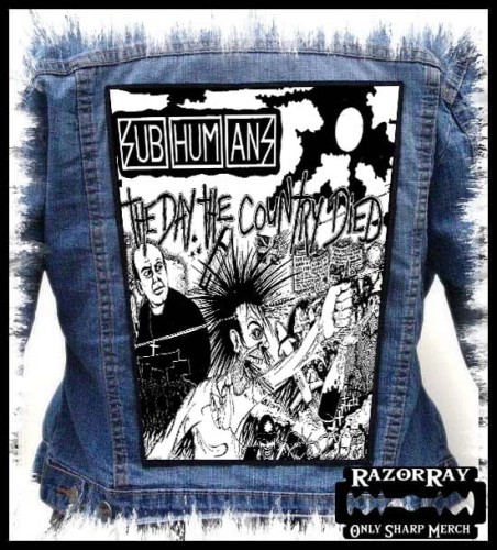SUBHUMANS - The Day The Country Died -- backpatch back patch.jpg